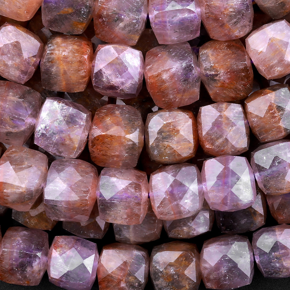 Natural Cacoxenite Amethyst Beads | Gemstone Wholesale – Intrinsic Trading
