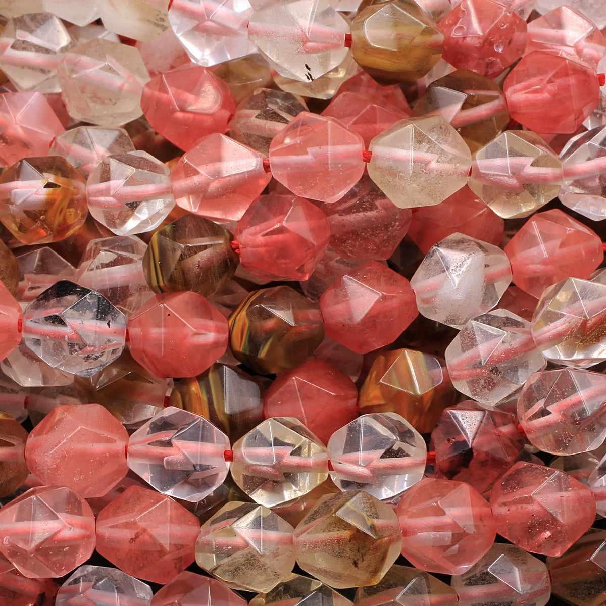 Cherry Quartz Beads | Gemstone Wholesale – Intrinsic Trading