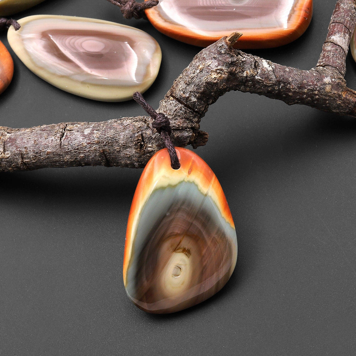Rare Natural Mexican Imperial Jasper Freeform Pendant A4 – Intrinsic ...