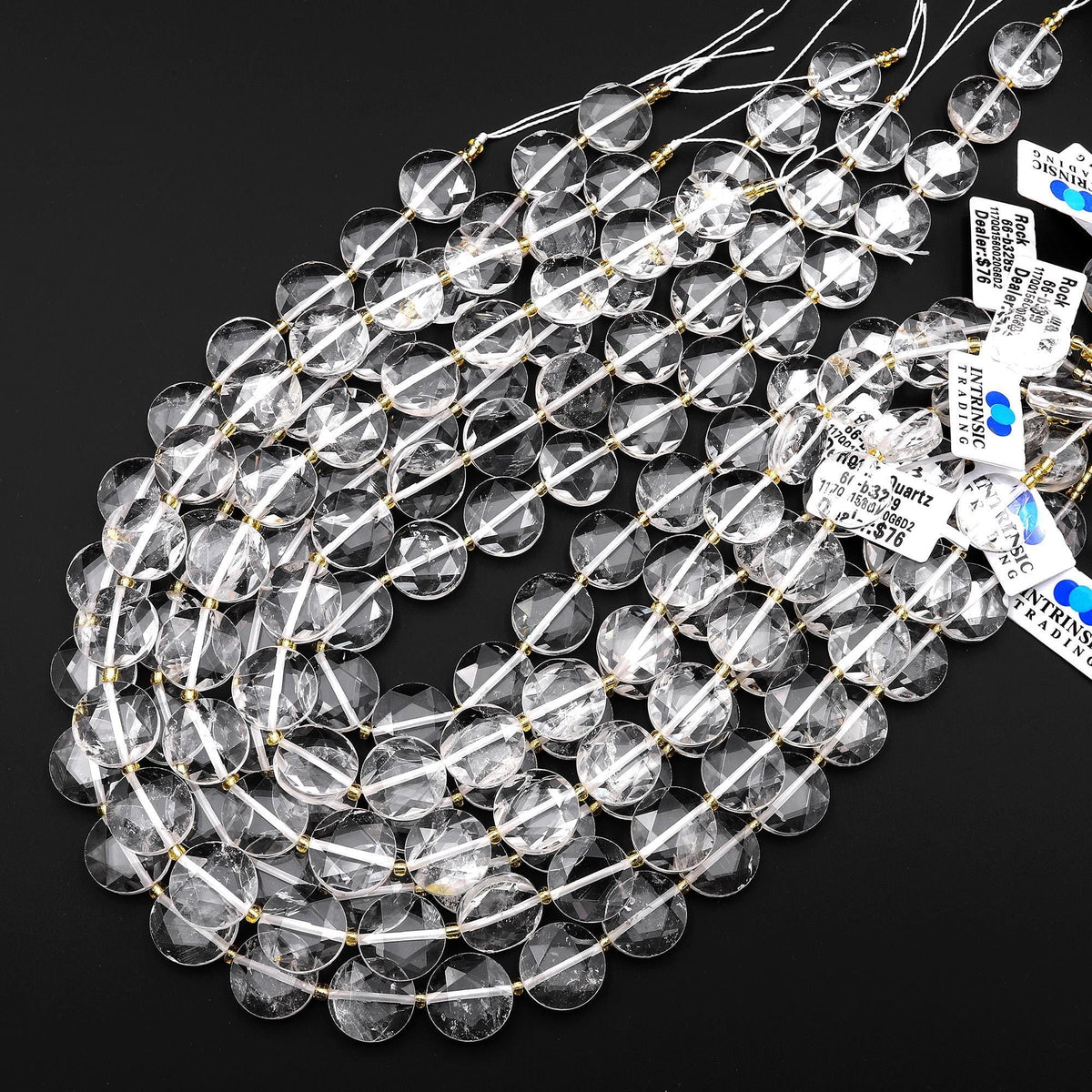 AAA Super Clear Real Genuine Natural Rock Crystal Quartz 15mm Faceted ...