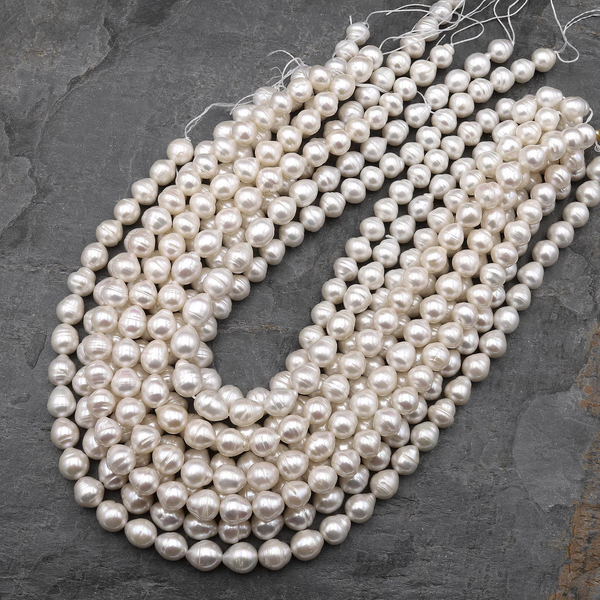 Genuine Natural White 10mm 12mm Teardrop Pearl Good For Earrings Verti ...