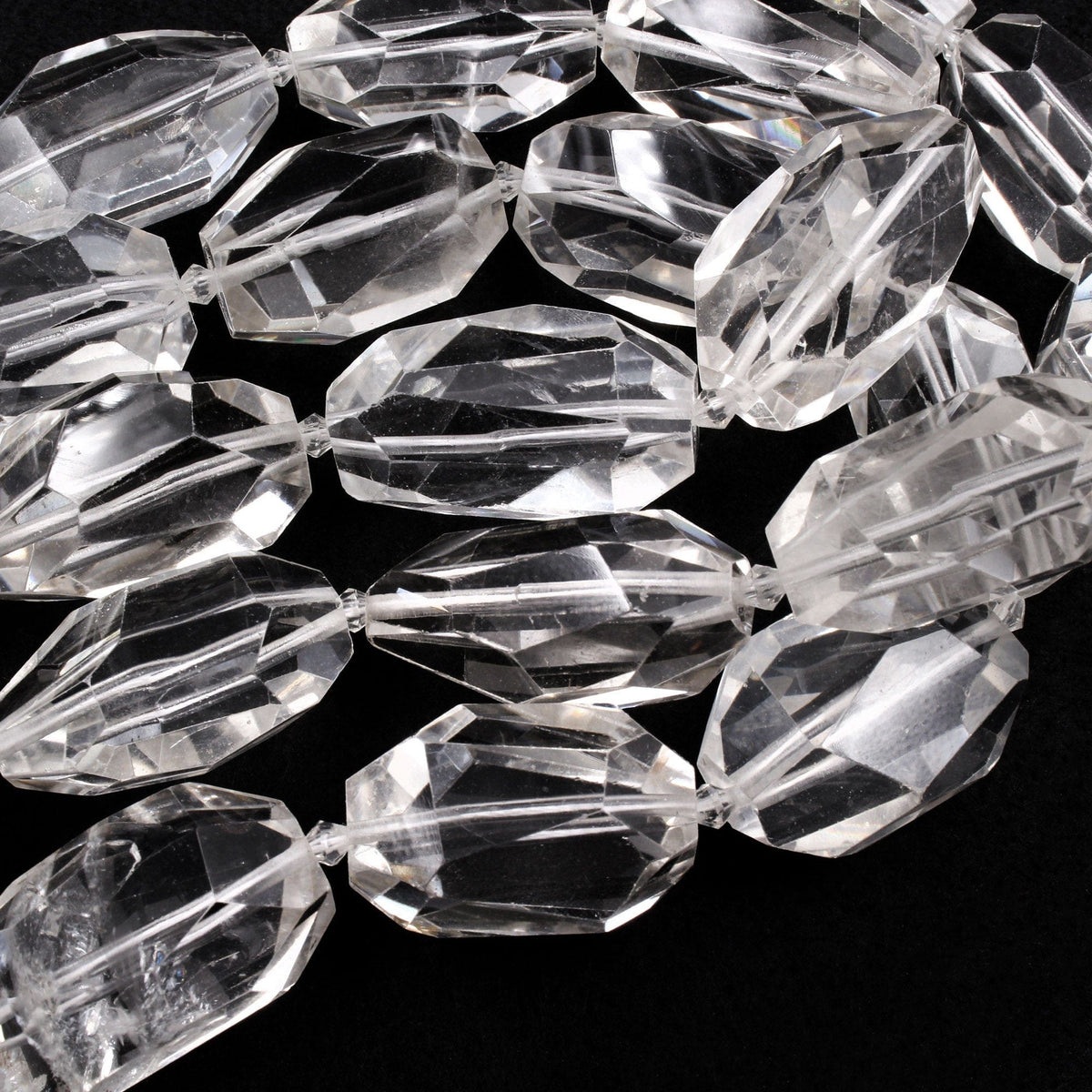 Magnificent Huge Natural Rock Crystal Quartz Freeform Faceted Large Fo ...
