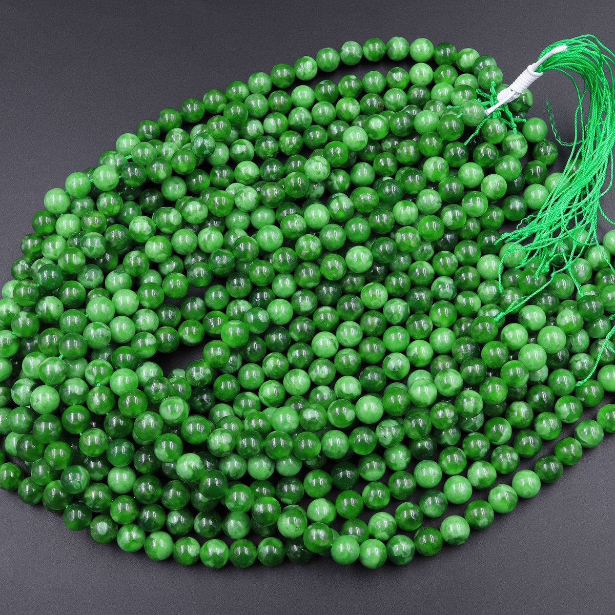 Natural Burma Maw Sit Sit Jade Albite Round Beads 6mm 8mm 10mm 12mm ...