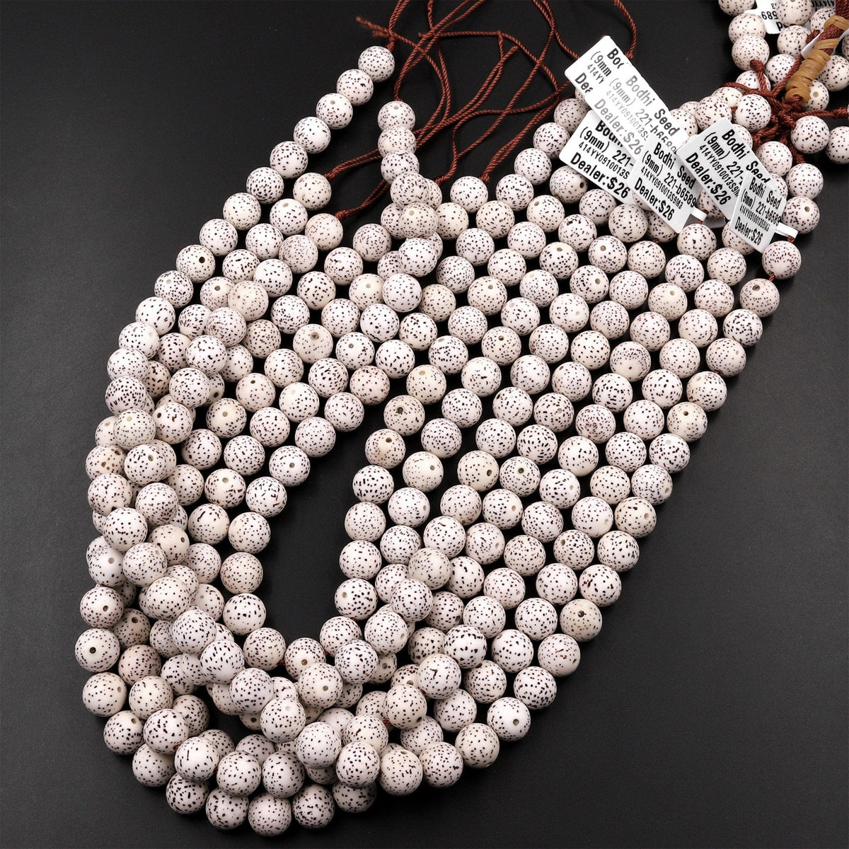 Natural Daemonorops Margaritae Round Beads 6mm 8mm 10mm "Star and Moon ...