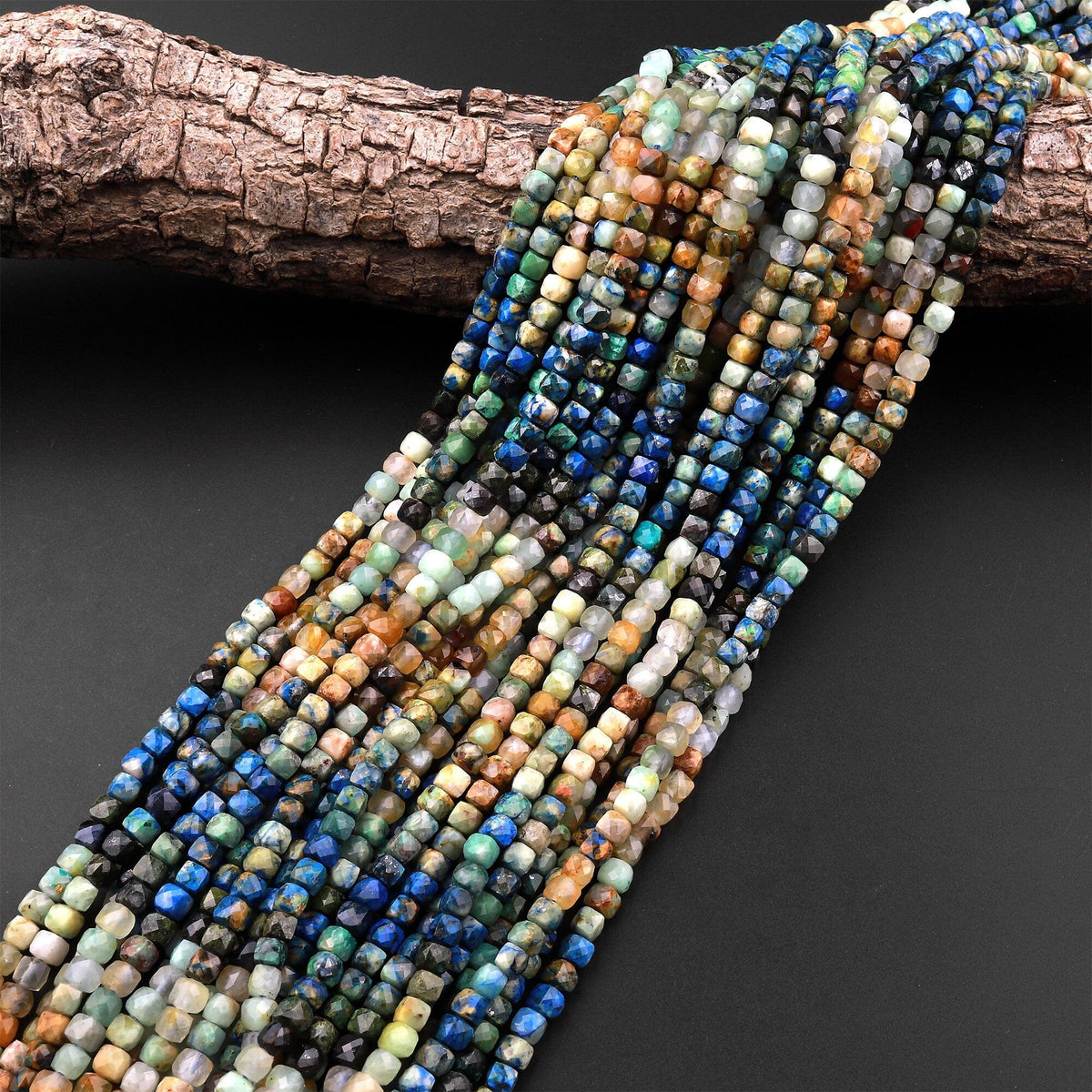 Natural Chrysocolla Azurite Beads | Gemstone Wholesale – Intrinsic Trading