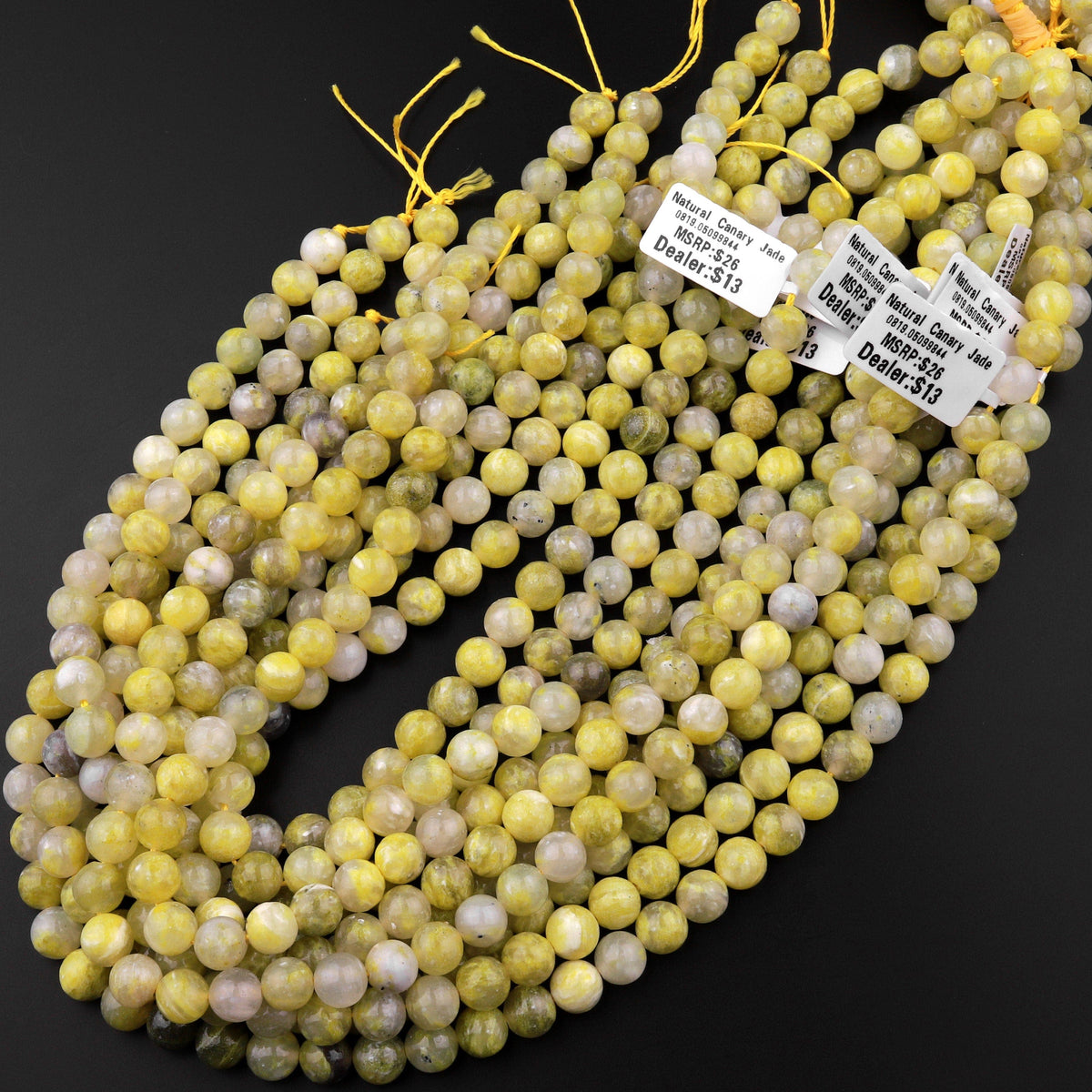Natural Canary Jade Beads | Gemstone Wholesale – Intrinsic Trading