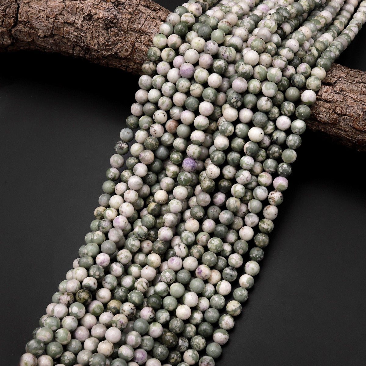 Natural Peace Jasper 4mm 6mm 8mm 10mm Round Beads 15.5" Strand ...