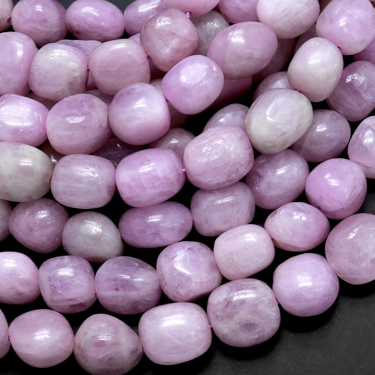 Natural Kunzite Freeform Pebble Nugget Beads Gemstone 15.5" Strand ...
