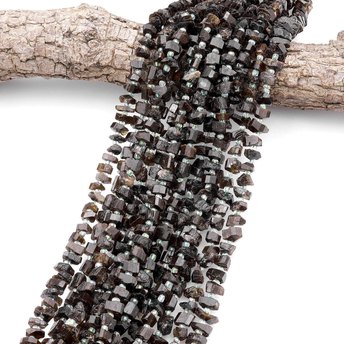 Raw Natural Honey Cognac Tourmaline Dravite Beads Freeform Rondelle Nu ...