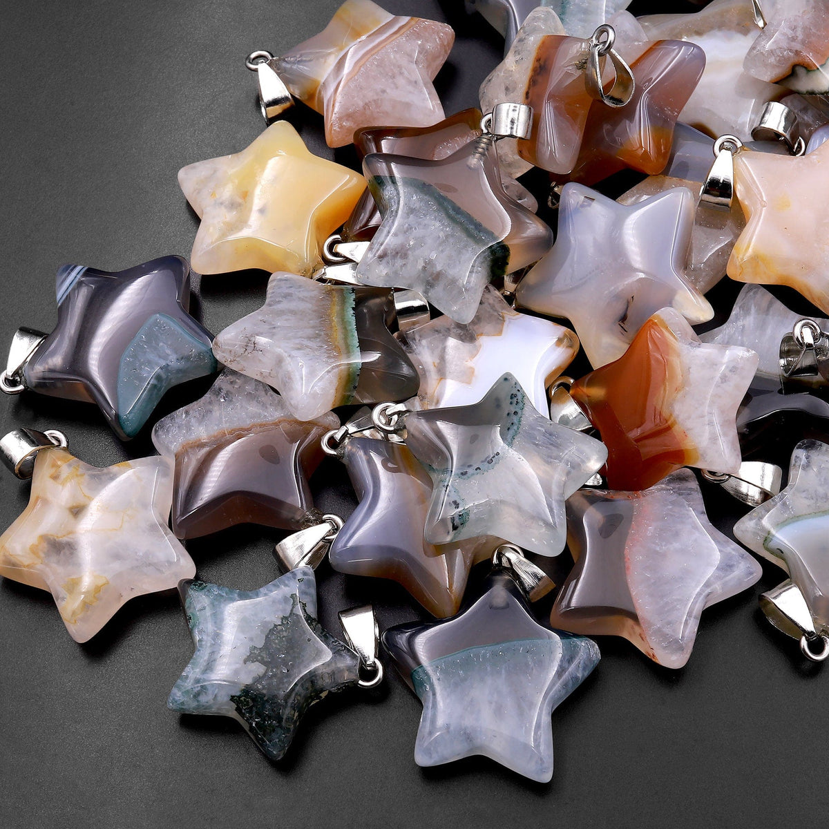 Natural Brazilian Phantom Quartz Pendant Gemstone Star – Intrinsic Trading