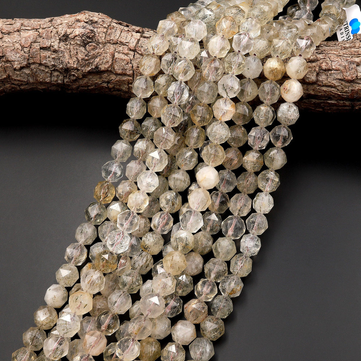 AAA Natural Tourmaline Rutile Quartz Double Hearted Star Cut Faceted 1 ...