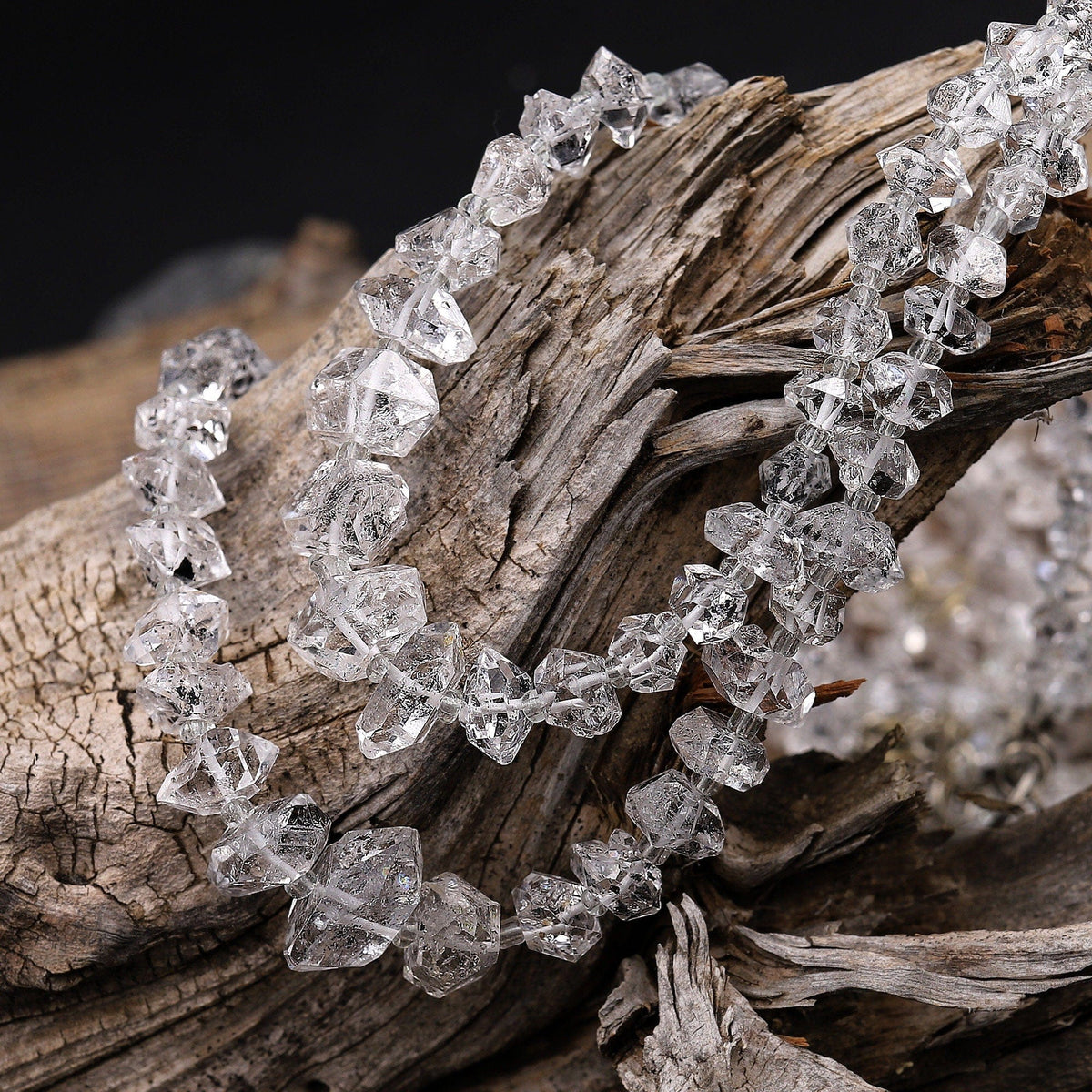 AAA Graduated Super Clear Natural Herkimer Double Terminated Diamond Q ...