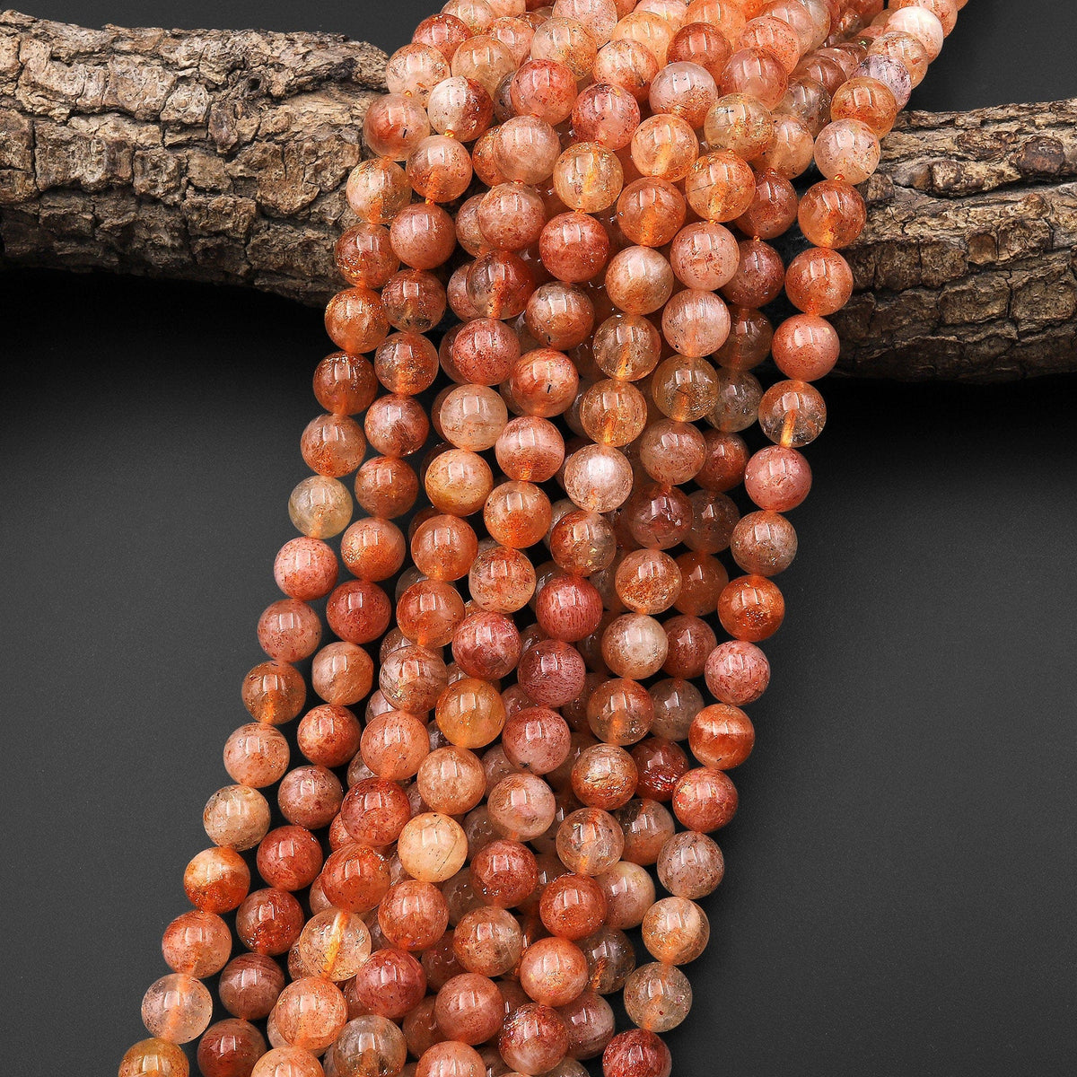 Translucent Natural Arusha Sunstone Round Beads 4mm 5mm 6mm 8mm 10mm 1 ...