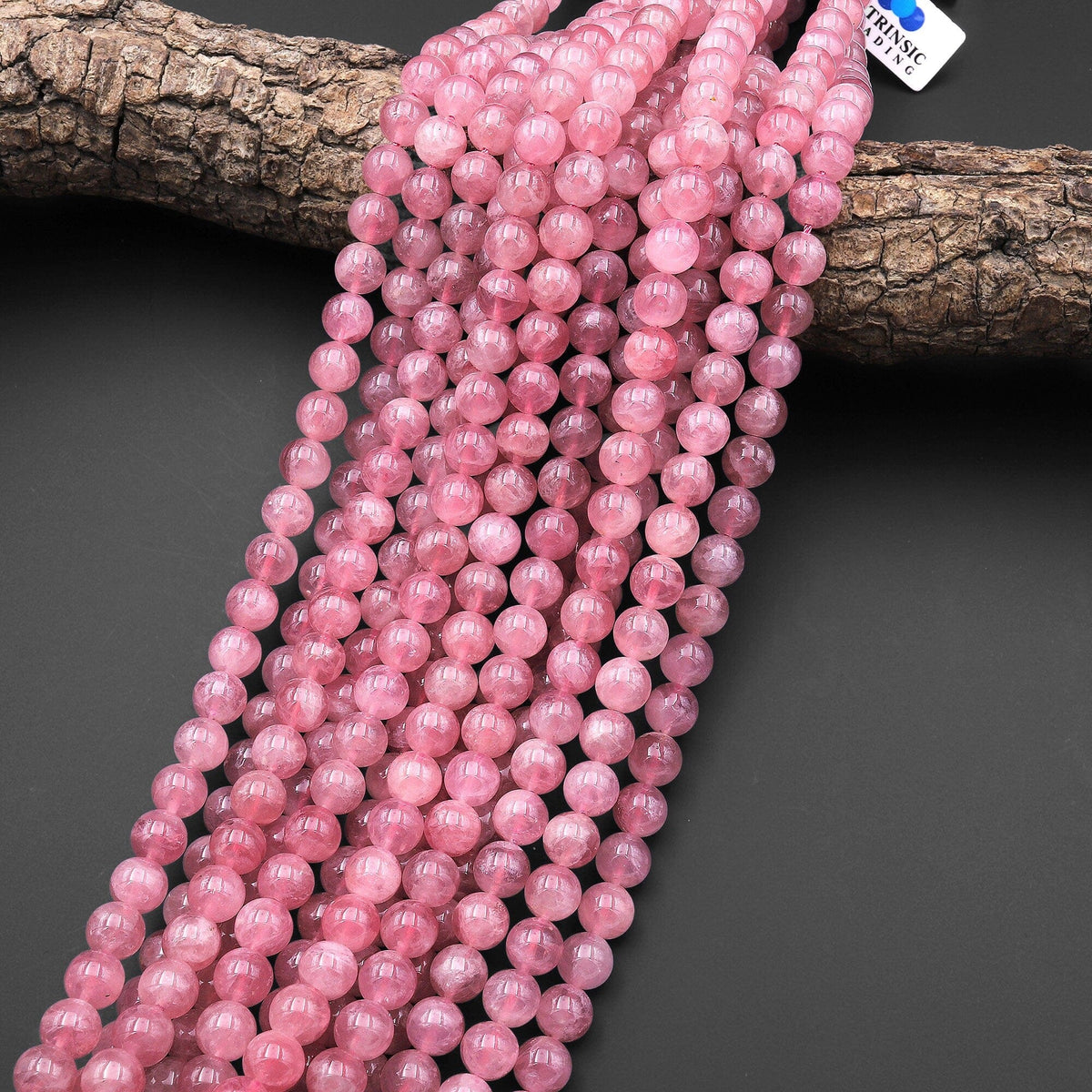 AAA Rare Mauve Pink Madagascar Natural Rose Quartz 8mm 9mm 10mm 12mm 1 ...